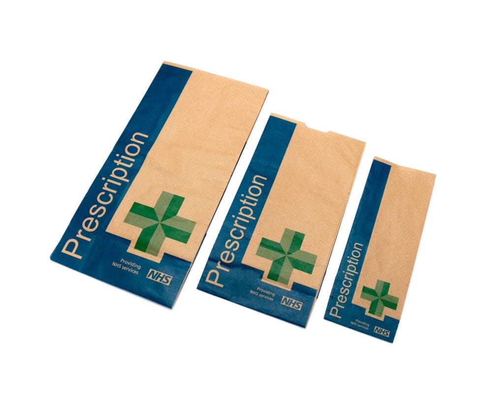 Recycled Paper Prescription Bag | Origin Pharma Packaging